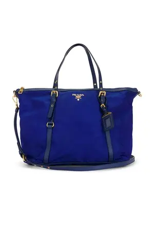 Prada Tessuto Tote Bag - Blue