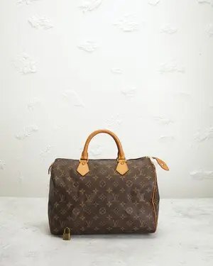 FWRD RENEW Louis Vuitton Monogram Speedy 30 Handbag - Brown
