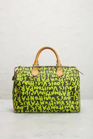 LOUIS VUITTON X Stephen Sprouse Monogram Graffiti Speedy 30 Handbag - Green