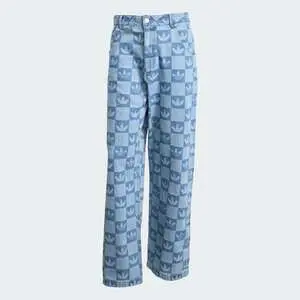 Adidas Monogram All Over Print Regular Denim Pants
