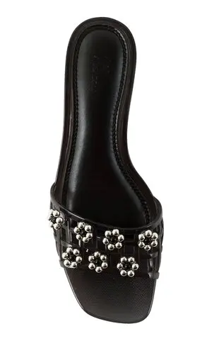 HEAVENLY JELLY Grace Embellished Jelly Mule - Black