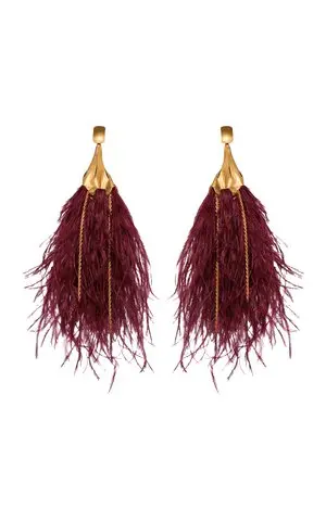 Johanna Ortiz Mystic Crescent Earrings - Brown