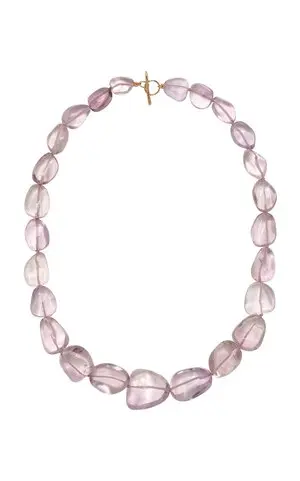 LIZZIE FORTUNATO 14k Gold Necklace With Amethyst - Multi