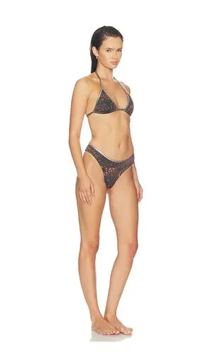NIIHAI Metallic Bikini In Brown
