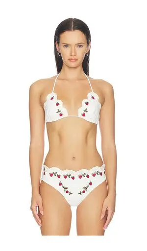 Sea Bindi Strawberry Scallop Bikini Top