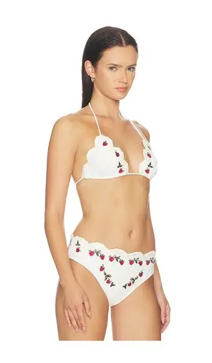 Sea Bindi Strawberry Scallop Bikini Top