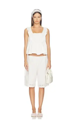 For Love & Lemons Laura Eyelet Top