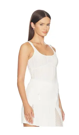 FLEUR DU MAL Rib Garter Top
