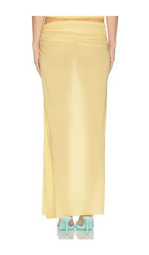 MAYGEL CORONEL Pollera Skirt In Yellow