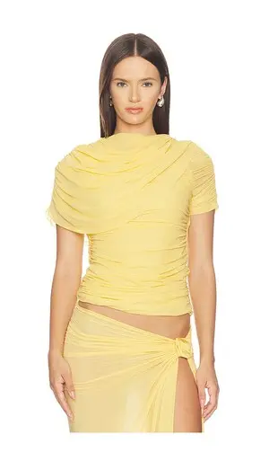 MAYGEL CORONEL Eterea Top In Yellow