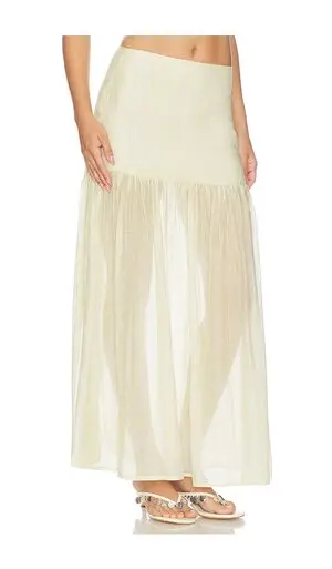4TH & RECKLESS Saya Semi Sheer Maxi Skirt