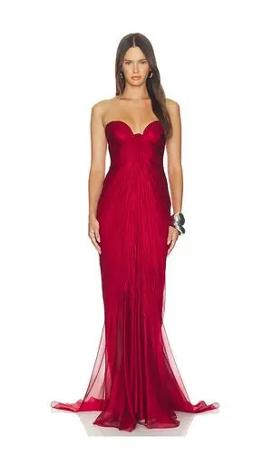 MARIA LUCIA HOHAN Salima Dress In Red
