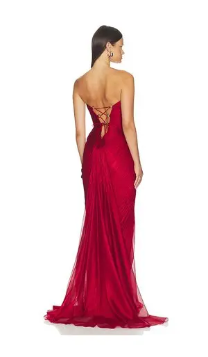 MARIA LUCIA HOHAN Salima Dress In Red