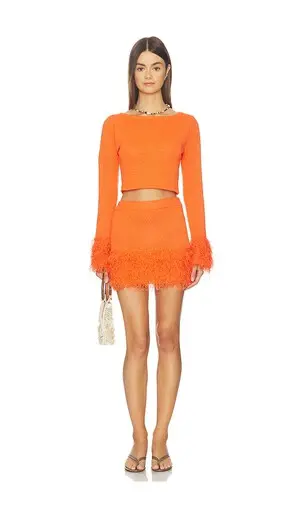 Superdown Ruelle Fringe Mini Skirt Set