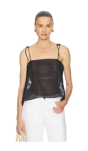 HELSA Handkerchief Camisole - Black