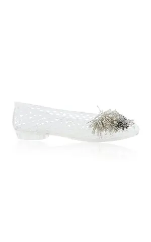 HEAVENLY JELLY Revel Embellished Jelly Shoes - Clear