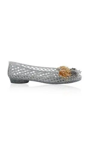 HEAVENLY JELLY Revel Embellished Jelly Shoes - Silver