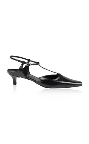 SALONDEJU Vintage Square T-strap Heel - Black