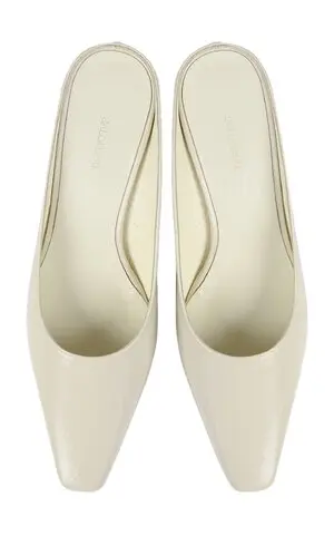 SALONDEJU Vintage Square Mule - Ivory