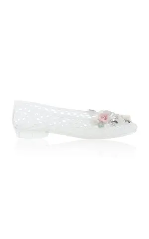 HEAVENLY JELLY Splendor Embellished Jelly Mule Clear
