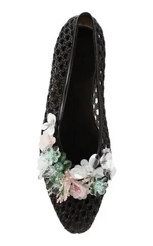HEAVENLY JELLY Glowen Embellished Jelly Shoes - Black
