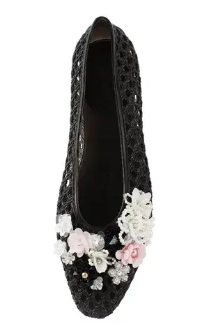HEAVENLY JELLY Posy Embellished Jelly Shoes - Black
