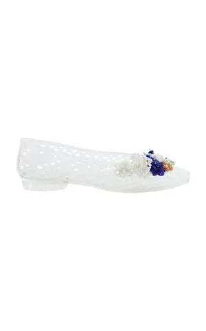 HEAVENLY JELLY Posy Embellished Jelly Shoes Clear