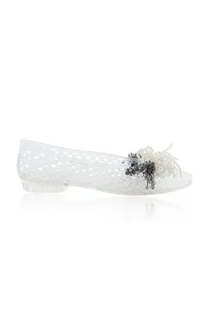 HEAVENLY JELLY Gleaming Embellished Jelly Shoes Clear