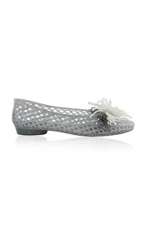 HEAVENLY JELLY Gleaming Embellished Jelly Shoes - Silver