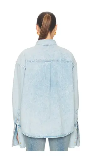 HELSA Washed Denim Shirt In Blue