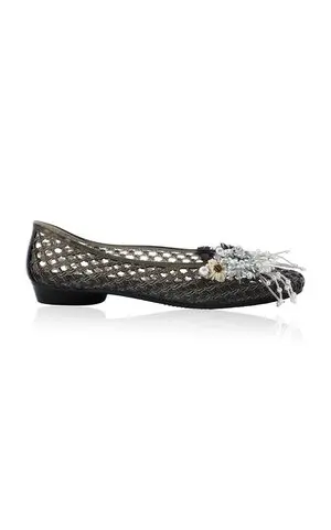 HEAVENLY JELLY Sunnyvale Embellished Jelly Shoes - Black