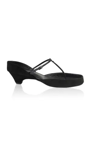 SALONDEJU Frame T Strap Sandal - Black