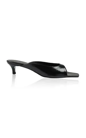 SALONDEJU Vintage Square Line Mule - Black