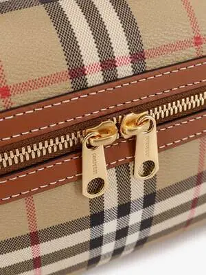 Burberry Vanity Check Coated Canvas Case - Beige