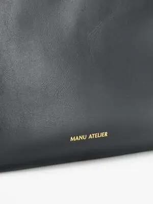 Manu Atelier Fidèle Leather Shoulder Bag - Black