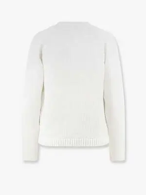 TOTEME Organic Cotton Cardigan With Hammered Metal Buttons