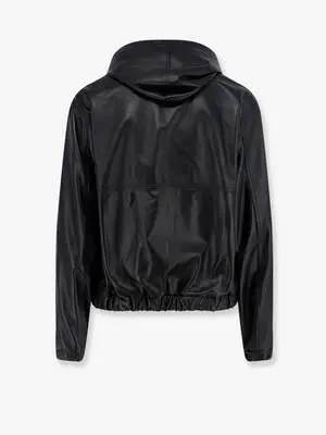 DFOUR Hooded Leather Jacket