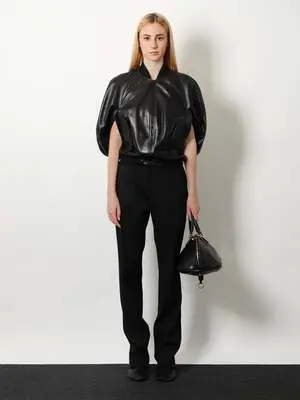 Balenciaga Sleeveless Leather Jacket