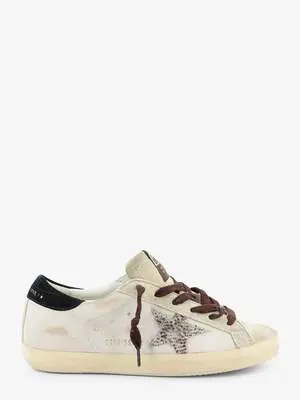 GOLDEN GOOSE Superstar Suede Sneakers With Iconic Side Logo - Grey