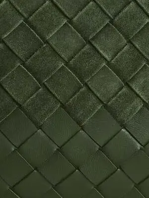 Bottega Veneta Suede Dustbag With Intrecciato Motif - Green