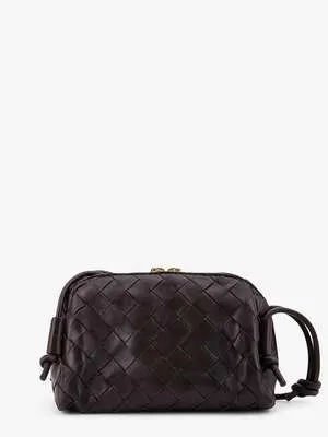 Bottega Veneta Intrecciato Leather Clutch - Brown