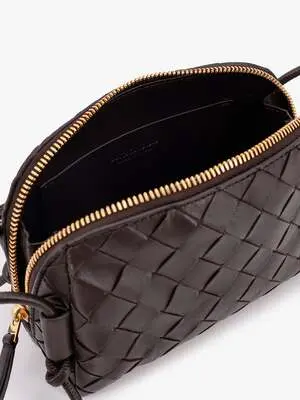 Bottega Veneta Intrecciato Leather Clutch - Brown