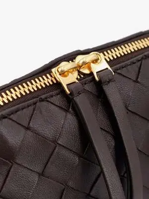 Bottega Veneta Intrecciato Leather Clutch - Brown