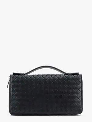 Bottega Veneta Leather Wallet With Intrecciato Pattern