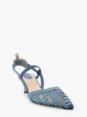 Fendi Colibri Mesh Pump With Ff Embroidery