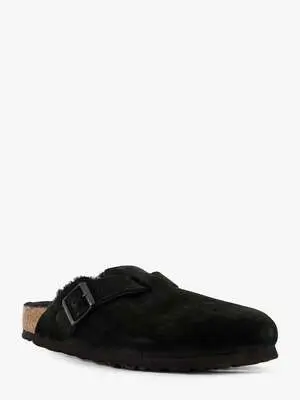 BIRKENSTOCK Boston Vl/shearling Suede Mule