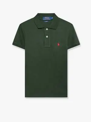 Polo Ralph Lauren Cotton Polo Shirt With Embroidered Logo On The Front - Green