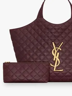 Saint Laurent Icare Quilted Leather Handbag