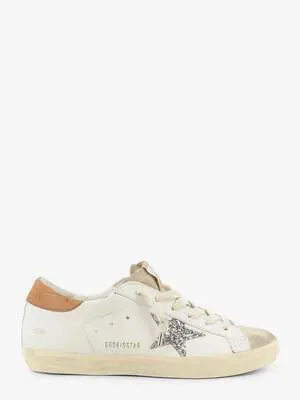 GOLDEN GOOSE Superstar Leather Sneakers With Iconic Side Logo - White