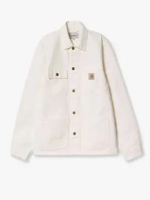 Carhartt Work In Progress Michigan Cotton Denim Jacket - White